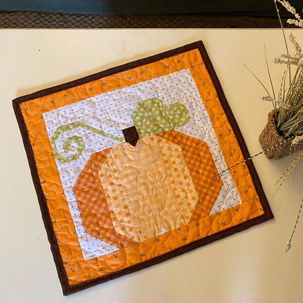Classic Pumpkin Patch Fall Autumn PDF Quilt Block Pattern - Includes ...