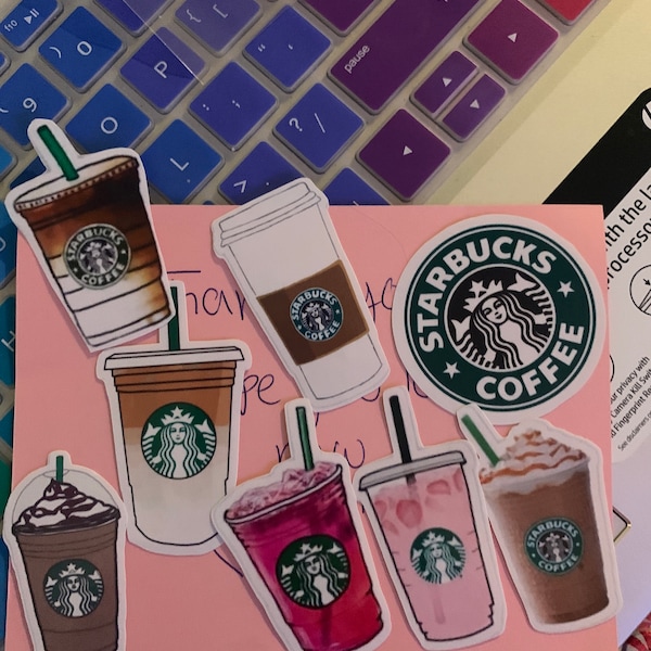 Starbucks Sticker Pack Bundle, Planner Stickers, Custom Stickers - Etsy