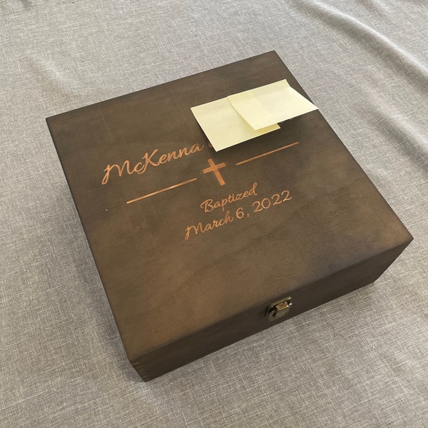 Baptism Gift, Baptism Memory Box, Keepsake Box, Baptism Gift for Boy ...