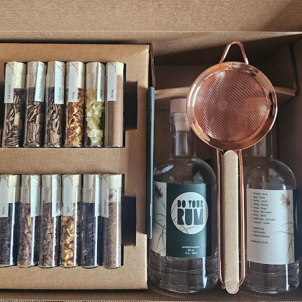 DIY Rum Making Kit: Craft Your Own Flavored Rum - Cocktail Lover Gift ...