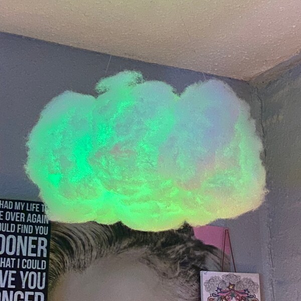CLOUD Light,hanging Cloud, 14” Battery Operated LED Ambient Light ...