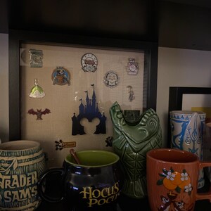 Custom Disney Castle Pin Display Shadow Box - Etsy