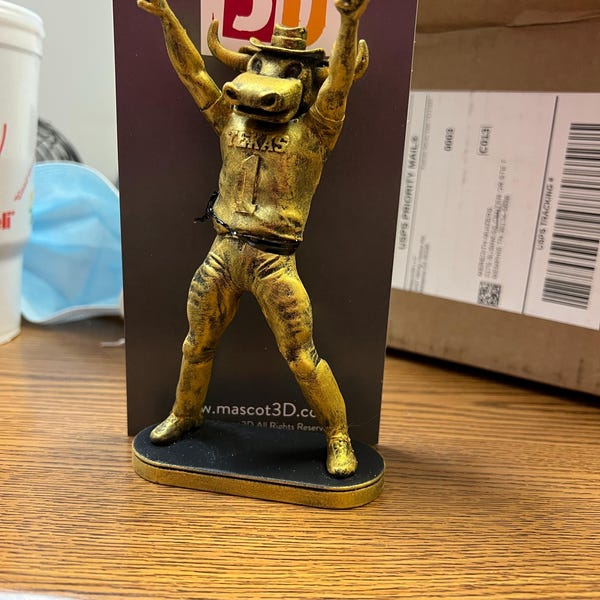 6" Tall Collectible Raider Red, Texas Tech University Mascot in Golden ...