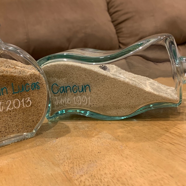 Vacation Sand Keepsake Bottle | Personalized Vacation Keepsake - Etsy