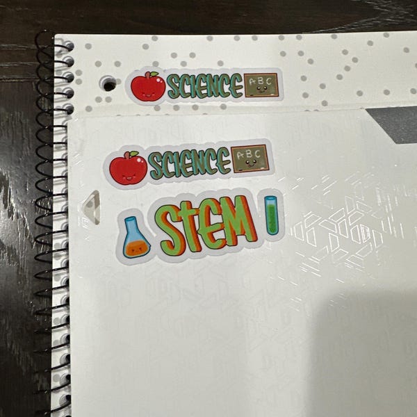 Custom Notebook Labels for School / Notebook Decoration Stickers ...