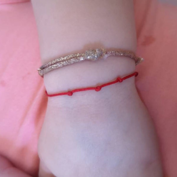 Newborn Red Protection Bracelet With Three Knots Gift for Infant Baby ...