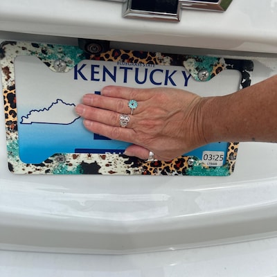 Cute Flower Doodles Name License Plate Personalized Car Tag Custom ...