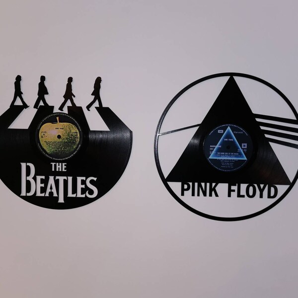 The Beatles 5 - Laser Cut - Carved Vinyl Record Art - Music Gift for ...