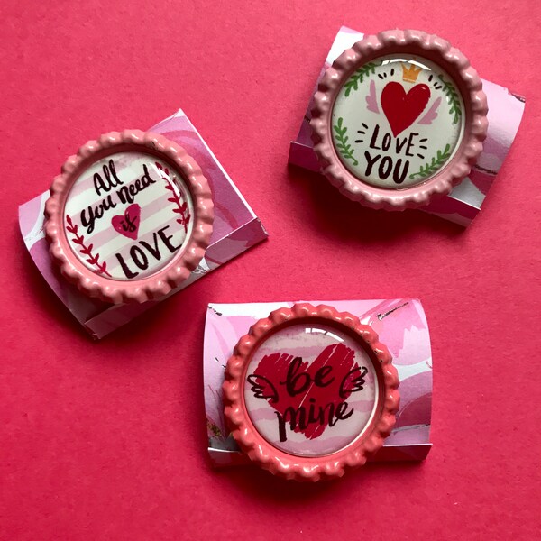 How to Make Bottle Cap Collage Set Tutorial Plus 1" Circle Template PNG ...