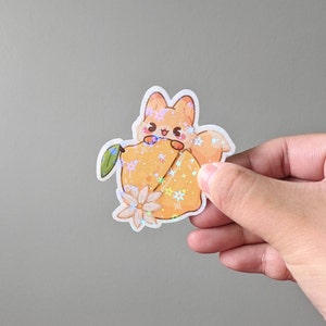 Citrus Fox Sticker, Lemon Sticker, Fox Sticker, Orange Sticker, Dessert ...