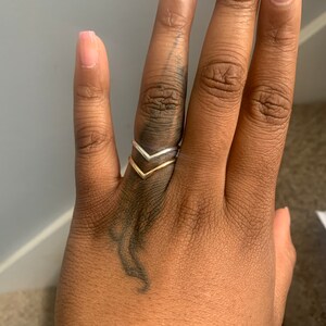 Dainty Hammered Tri Color Band Set//sterling Silver Yellow | Etsy