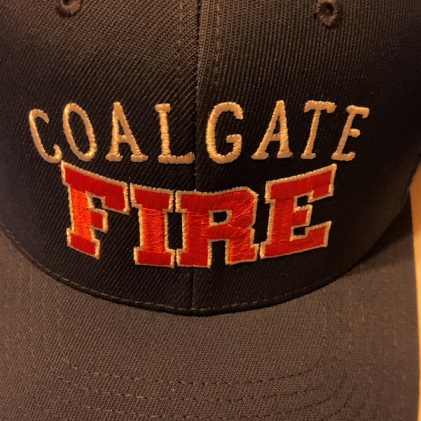 Fire Fighter Department, Fire & Rescue Trucker Cap, Puff Embroidery ...