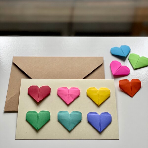 Pocket Origami Hearts With Custom Message Set of 16 to Gift Clients ...
