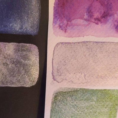 Vintage Silver, Metallic, Shimmering, Handmade Watercolor Paint for ...