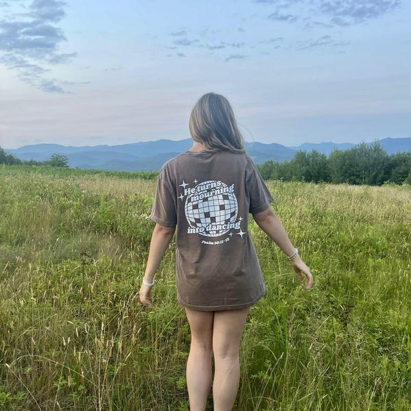 He Turns Mourning Into Dancing Tee | Screenprint Graphic Tshirt ...