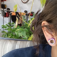 16G Moon Dangle Star Rook Earring/titanium Eyebrow Rook/cartilage ...