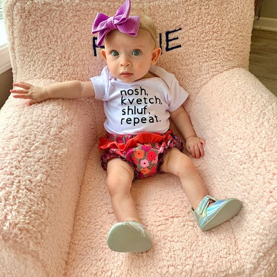 Funny Yiddish Baby Onesie/toddler Shirt Nosh,kvetch,shluf FREE SHIPPING ...