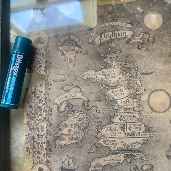 Powerless / Reckless Map of Ilya - Coffee Stained - 8x10in - Etsy