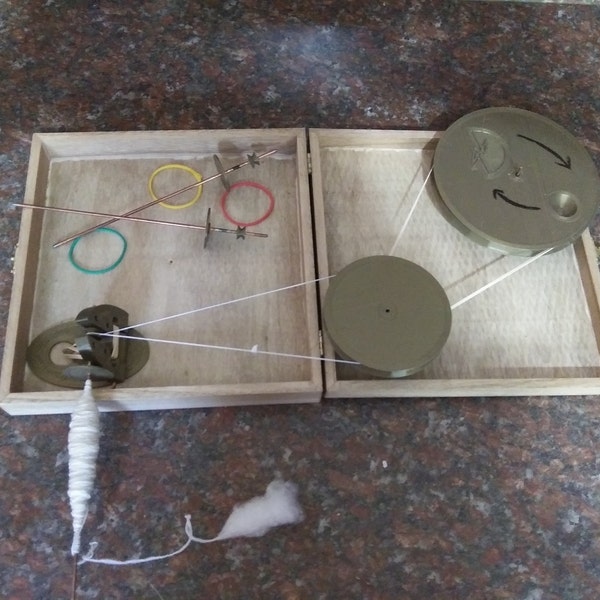 DIY Charkha Spinning Wheel Kit (3D Printed) - Etsy