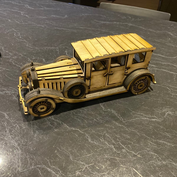 Classic Car Laser Cut File | Vintage Wooden Model | Digital Download ...
