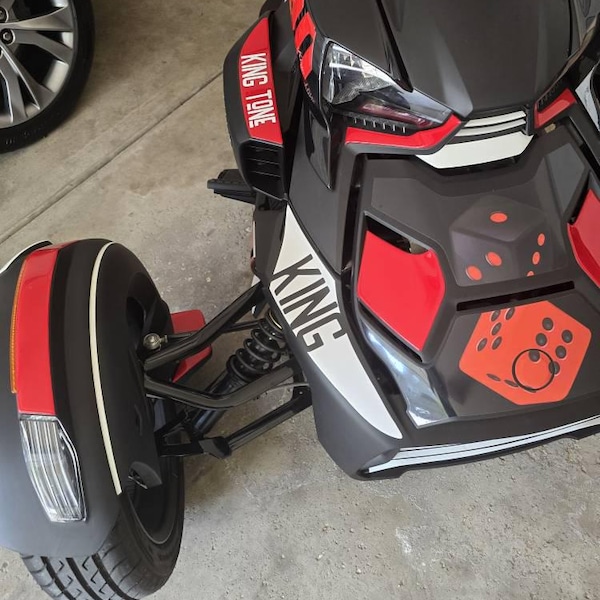 Racing Stripes Ryker Motorcycle Custom Vinyl Decal Personalize Your ...