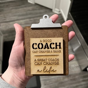Coach Clipboard Card Holder, Coach Gift Card, Coach Appreciation Gift ...