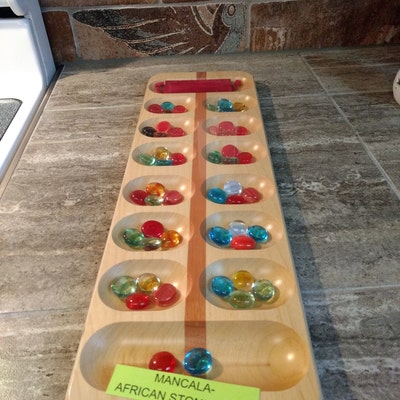 Mancala African Stone Game - Etsy
