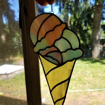 Pattern Walleye Fish Stained Glass Suncatcher - Etsy