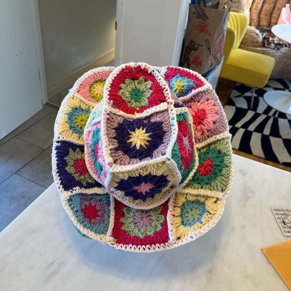 PATTERN ONLY- Crochet Cowboy Hat, Granny Square Cowboy Hat - Etsy