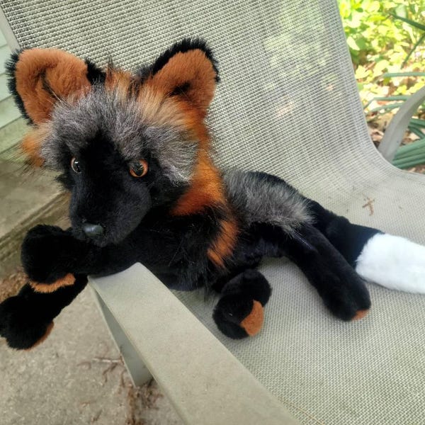Made to Order! Not in Stock! Spotted Hyena Plush With Weighted Paws ...