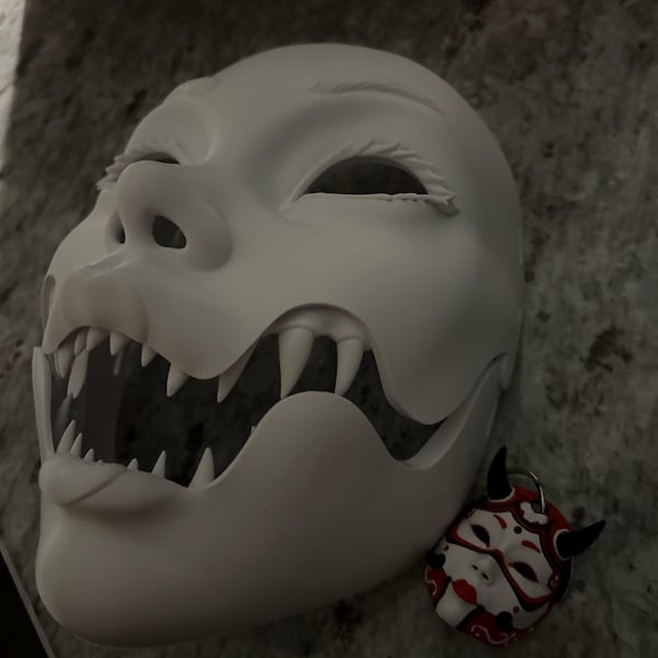 3D Printed Nightmare Geisha Mask - 4 Options - Etsy