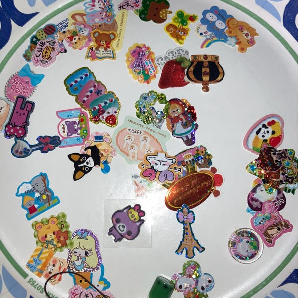 20-piece ULTRA Rare Vintage Loose Memo Sheet Grab Bag Featuring Awawa-chan Kamio Japan, Q-lia ...