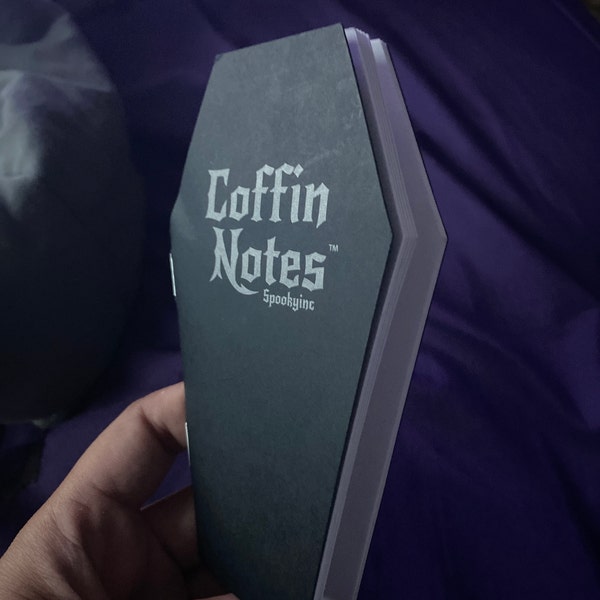 Coffin Notes : Coffin Shaped Blank Notebook (48 Pages) - Etsy
