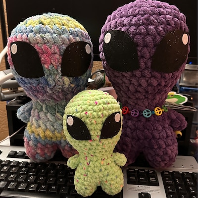 Mini Chubby Alien and Chonky Alien Crochet Pattern - Etsy