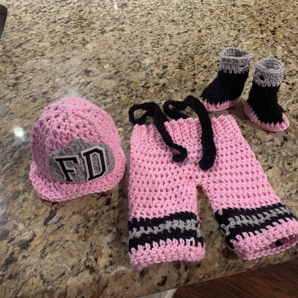 CROCHET PATTERN Baby Fireman Firefighter Hat, Newborn, 0-3 Month, 3-6 ...