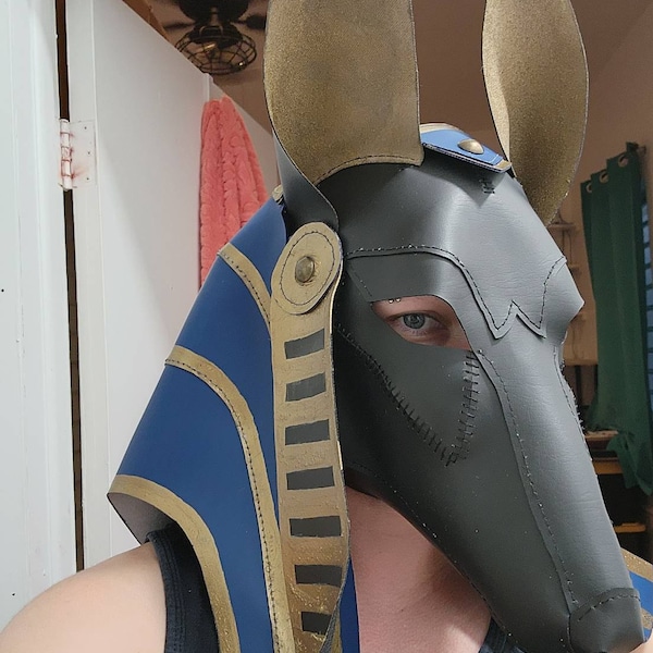 PDF Pattern Leather Anubis Mask With Headpiece - Etsy