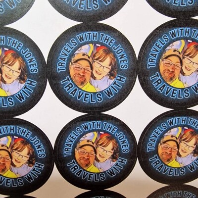 Large Circular 51mm Stickers A4 Sheets Matte Finish Logo - Etsy