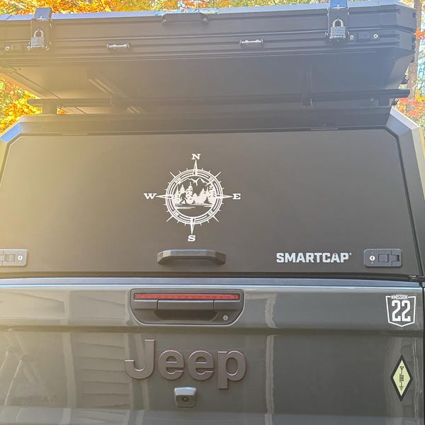 Palm Tree Compass Decal, Car Decal, Palmetto Decal, Palm Tree Decal ...