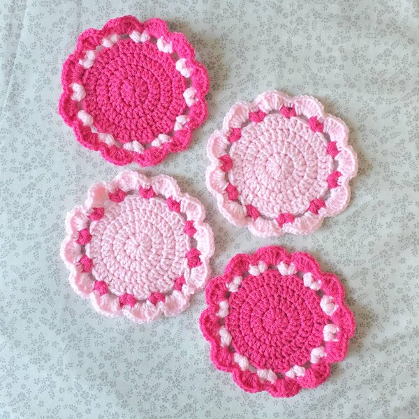 Cozy Heart Coaster Crochet Pattern – PDF Pattern for Heart-shaped ...