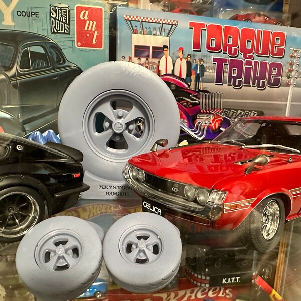 1:24/25 Scale Resin 3d Printed “pro-touring” Style Model Car Wheel Set ...