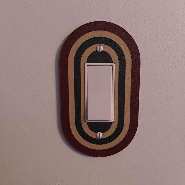 Mid Century Modern Oval Light Switch Cover Plate, Collection 5 - Etsy