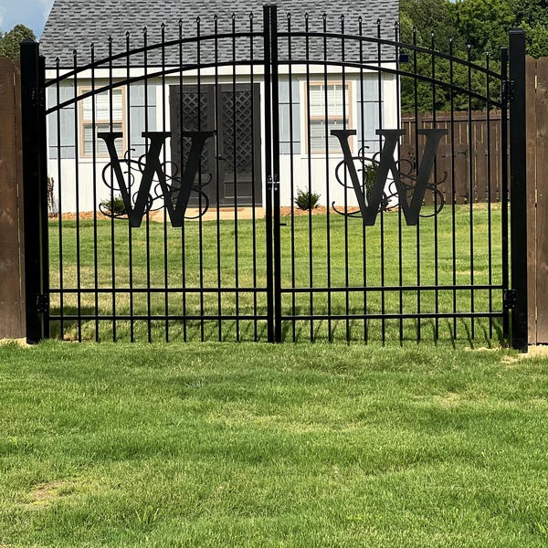 Metal Letter Outdoor Monogram | Metal Wall Decor | Monogram Sign ...