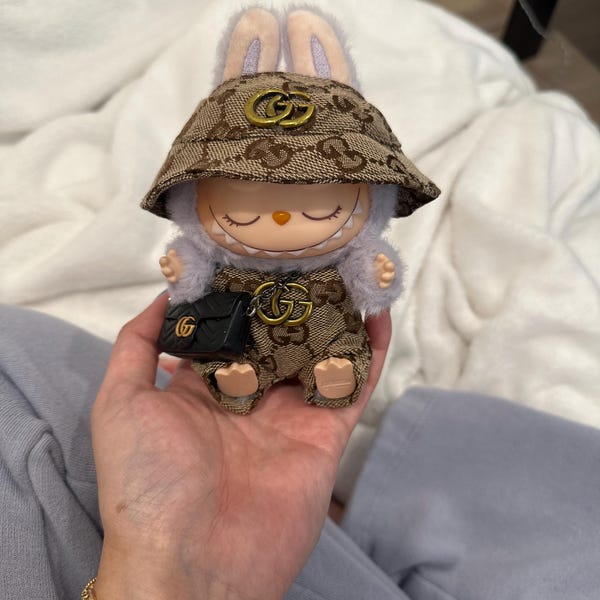 Handcrafted Labubu Outfit, Labubu Clothes, Overalls Luxury Design - Etsy