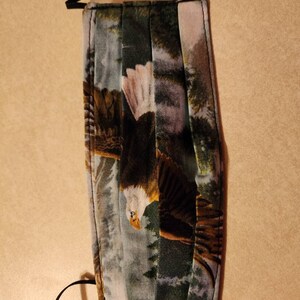 American Bald Eagle Soaring Over Landscape Face Cover/mask Stretch ...