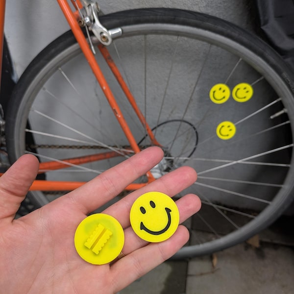 6x Smiley Face Bike Decorations - Emoji Bike Decorations - Bike ...