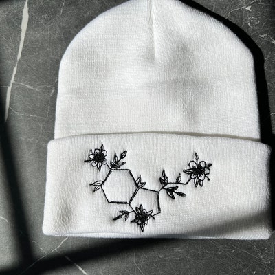 Floral Serotonin Embroidery Design - Etsy