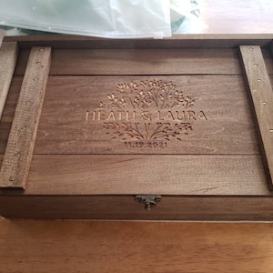 RUSH Monogram Whiskey and Wine Decanter Wooden Gift Box | Etsy