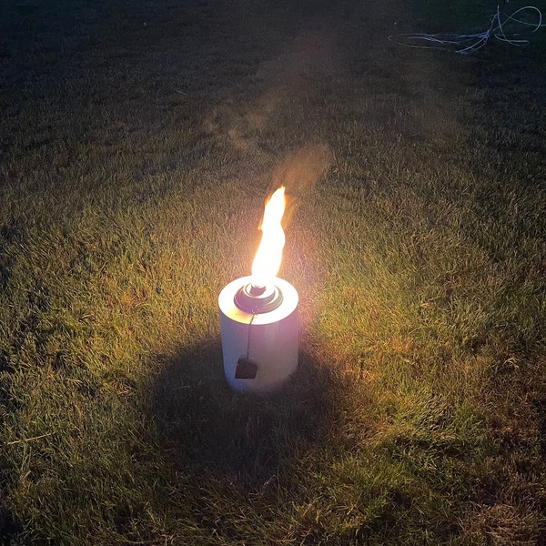Short Concrete Tiki Torch Set - Etsy