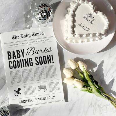 Canva Wedding Engagement Newspaper Template, Editable Newspaper Wedding ...