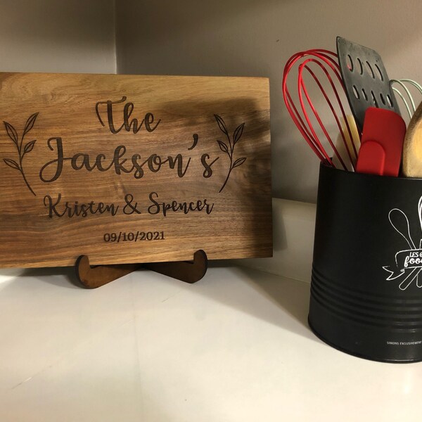 Serving Tray With Handles | Personalized Wooden Tray | Serving Board ...